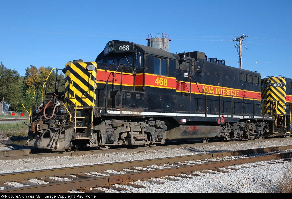 IAIS 468, EMD GP8, at the IAIS Yard
